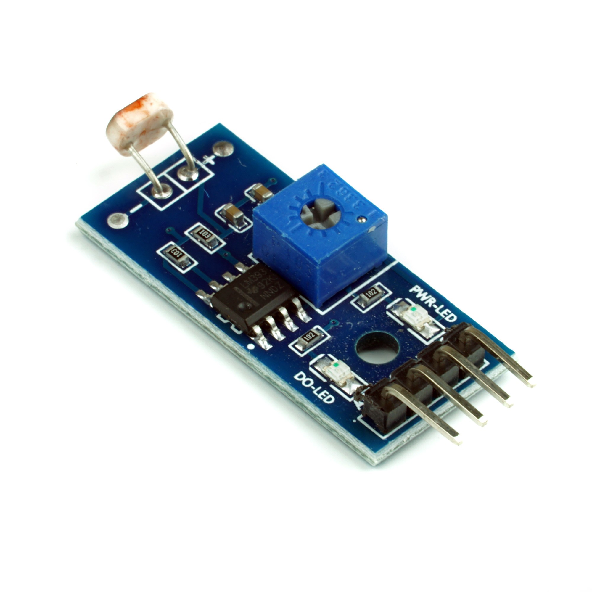 Fotorezistor GL5616, PCB, Cu senzor de lumina, 3.3 - 5 V, 2 LED uri ...