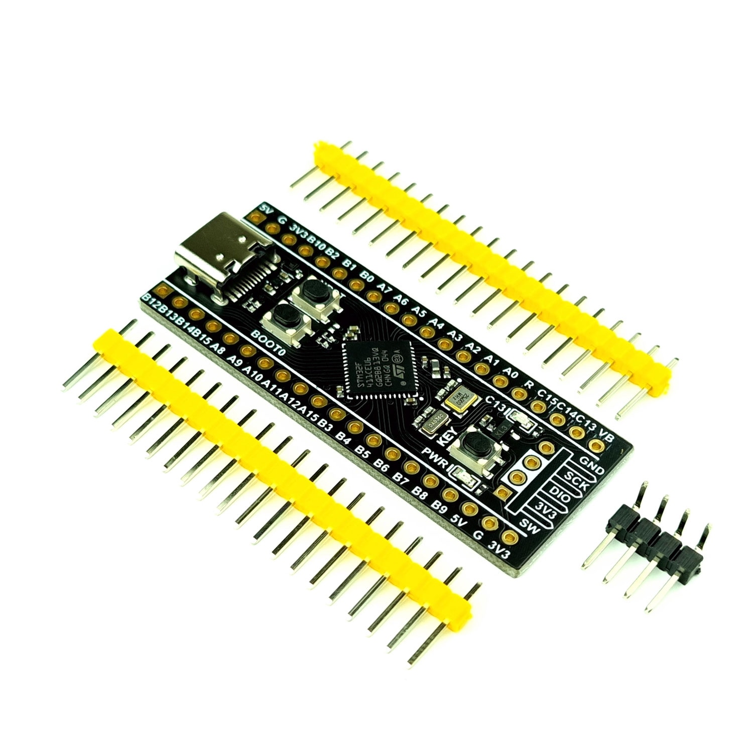 Microcontroler, STM 32 F411, Conector USB-C, 1.7 - 3.6 V, 100 MHz, 52 x ...