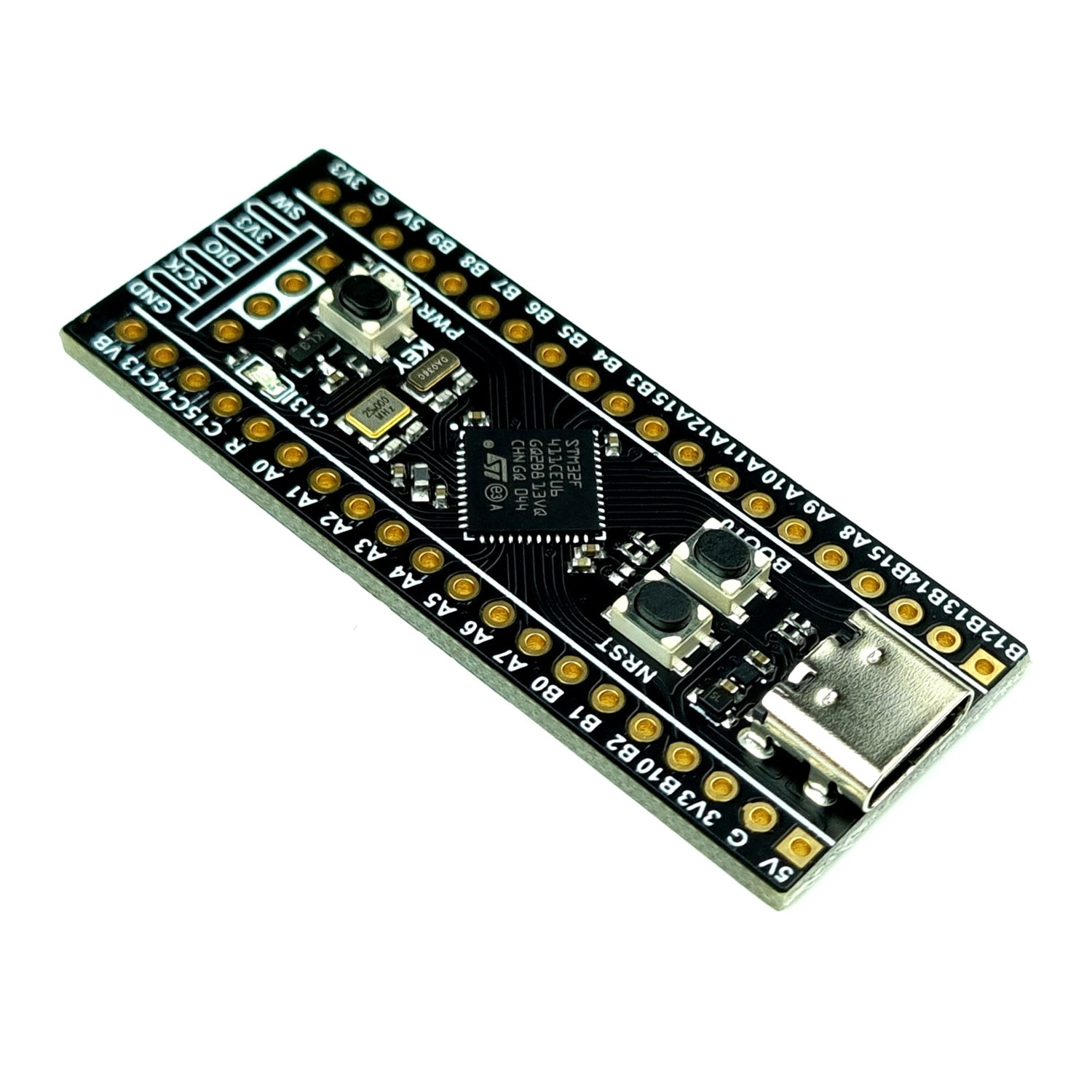 Microcontroler, STM 32 F411, Conector USB-C, 1.7 - 3.6 V, 100 MHz, 52 x ...