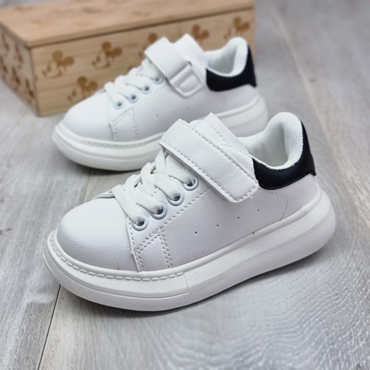 Pantofi sport copii, InTrend, H28-2, Piele ecologica, Alb, 31 - eMAG.ro