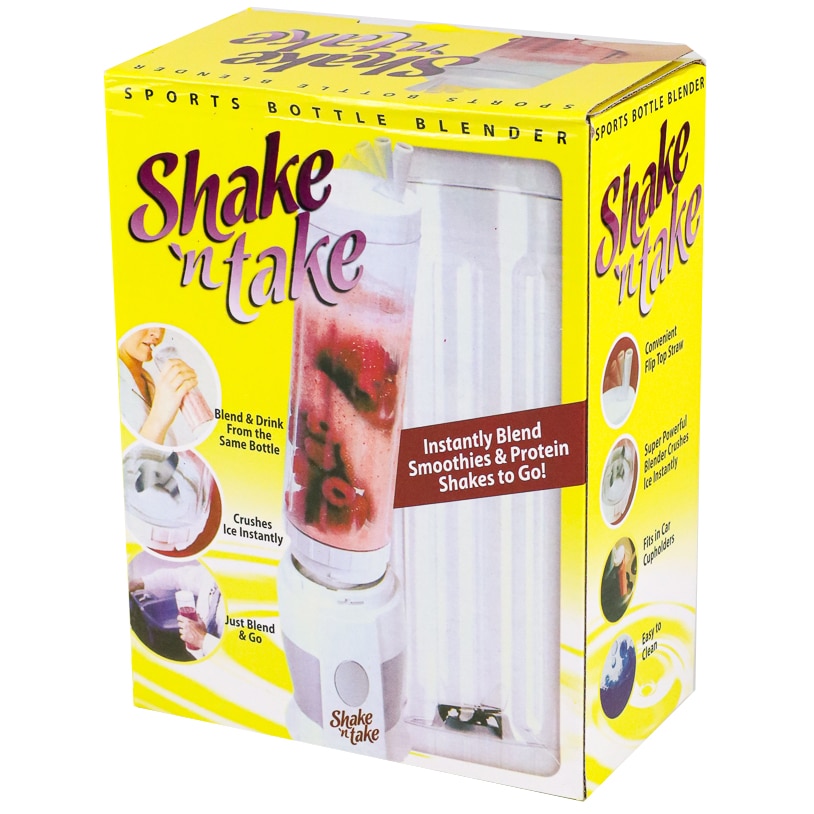 Blender Shake'n Take, 180W, cu 2 recipient portabil, alb - eMAG.ro