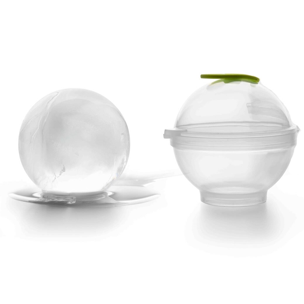 Set 4 forme gheata sfera, plastic/silicon, refolosibile, 5 cm ...