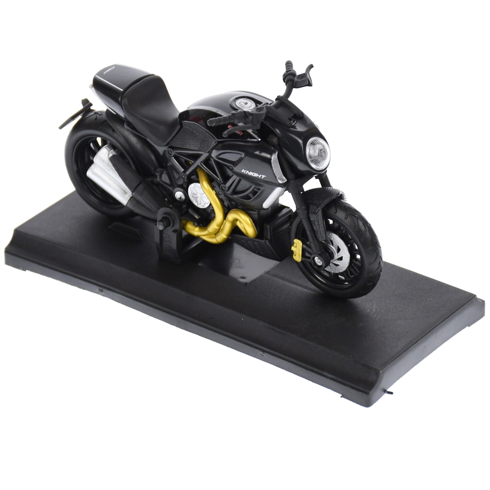 Macheta motocicleta de jucarie, din plastic, detaliata, negru - eMAG.ro