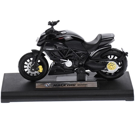 Macheta motocicleta de jucarie, din plastic, detaliata, negru - eMAG.ro