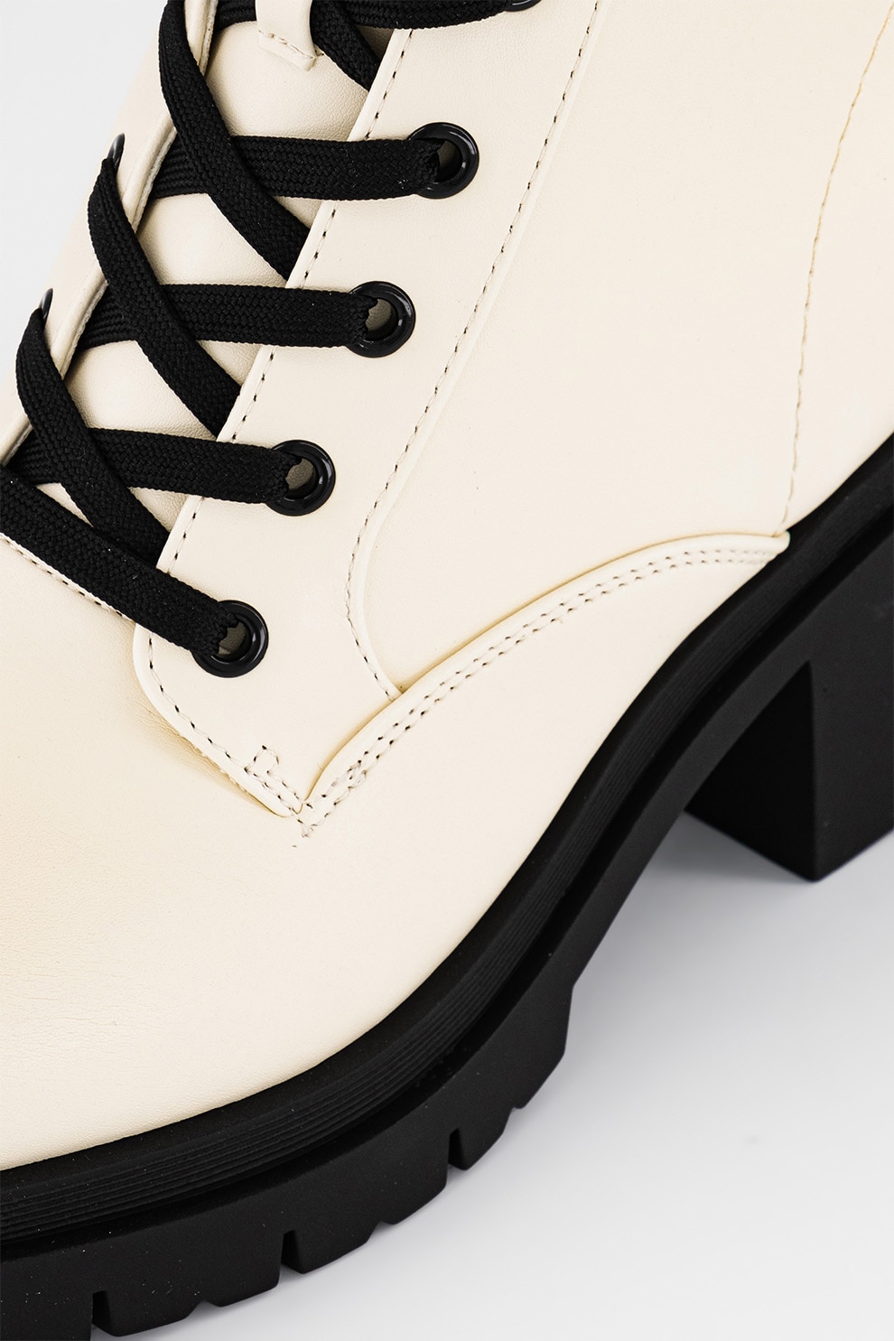 NINE WEST, Botine biker Juna, Alb fildes, 6.5 - eMAG.ro