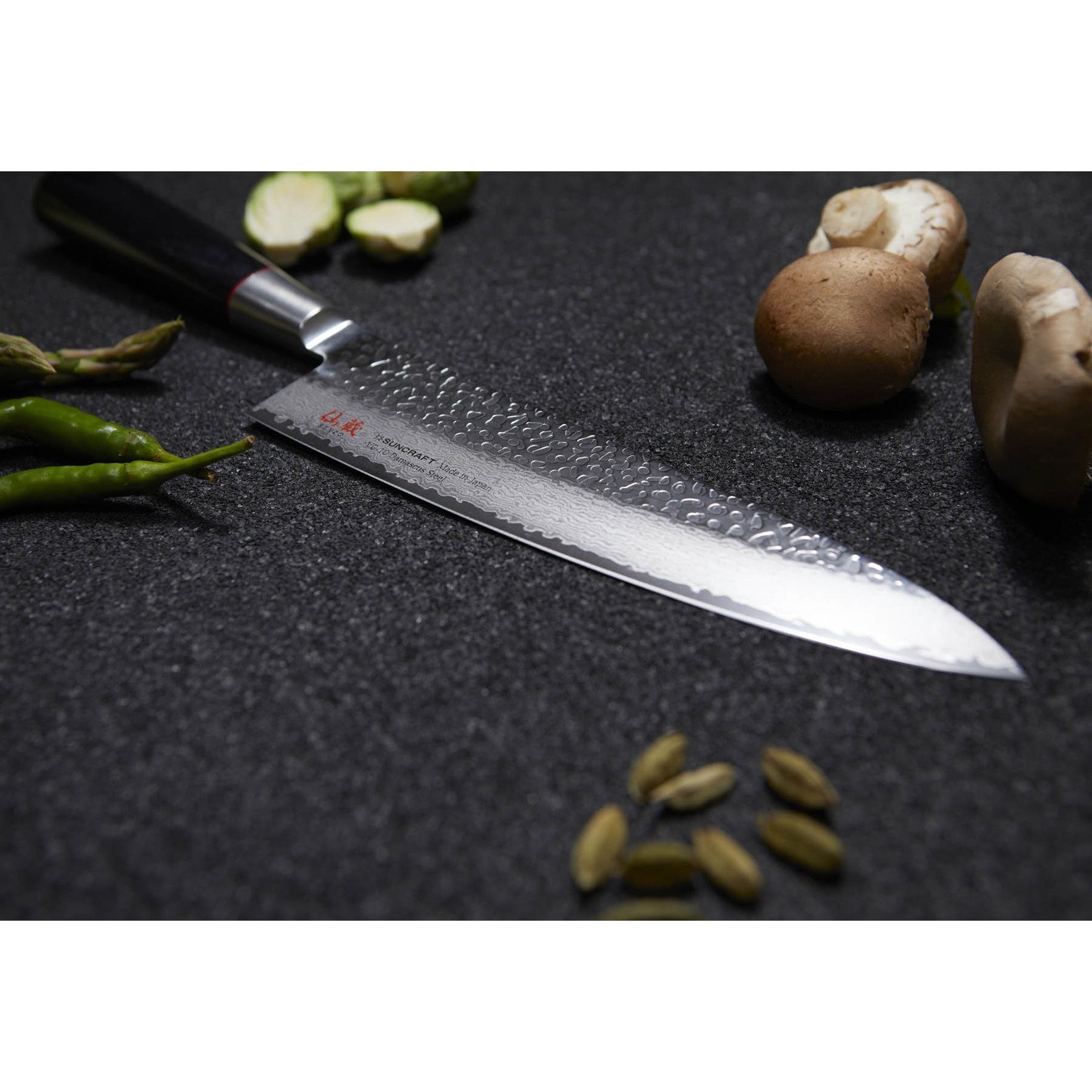 Cutitul bucatarului Suncraft, Senzo Classic, 240 mm, Otel/Lemn - eMAG.ro