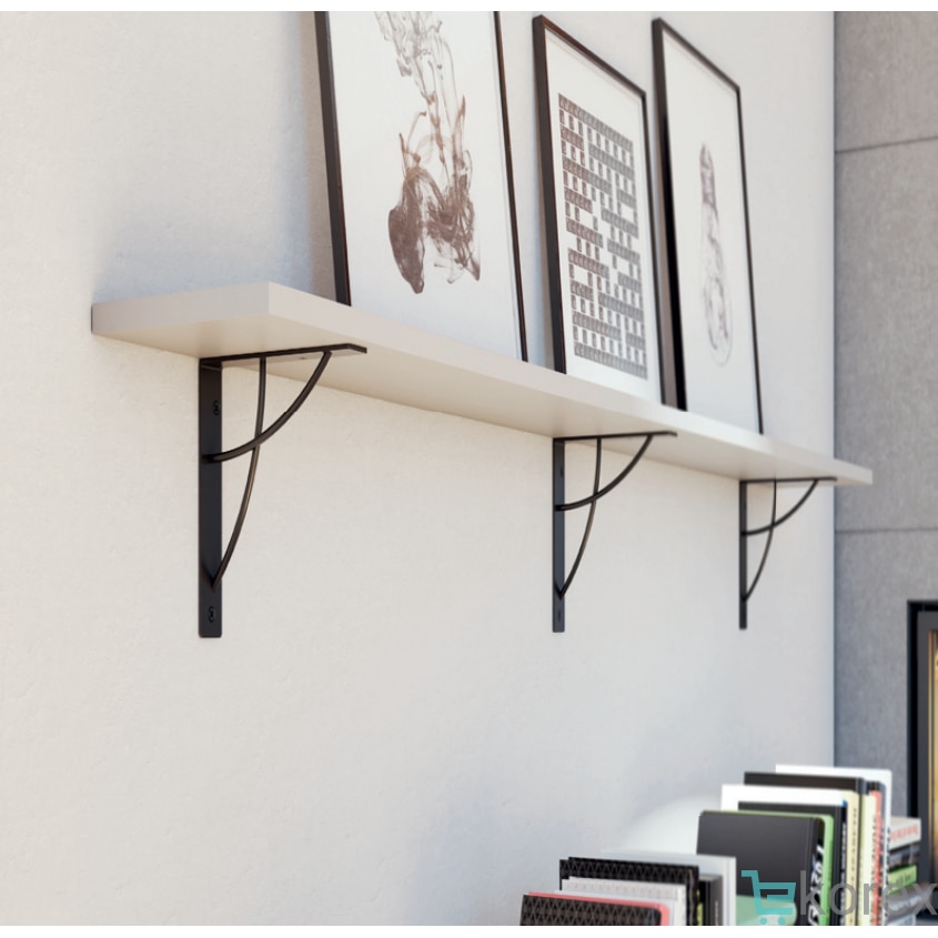 Consola raft Neo, finisaj negru mat, 180x180 mm - eMAG.ro