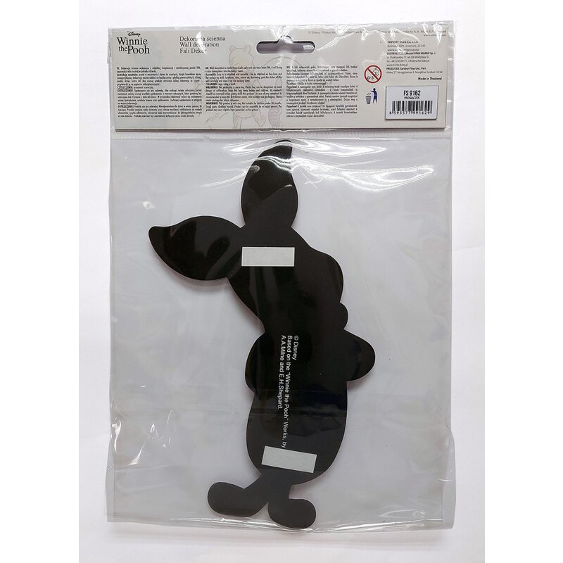 Sticker perete, Winnie the Pooh, Purcel, roz, 24 x 1 x 17 cm - eMAG.ro