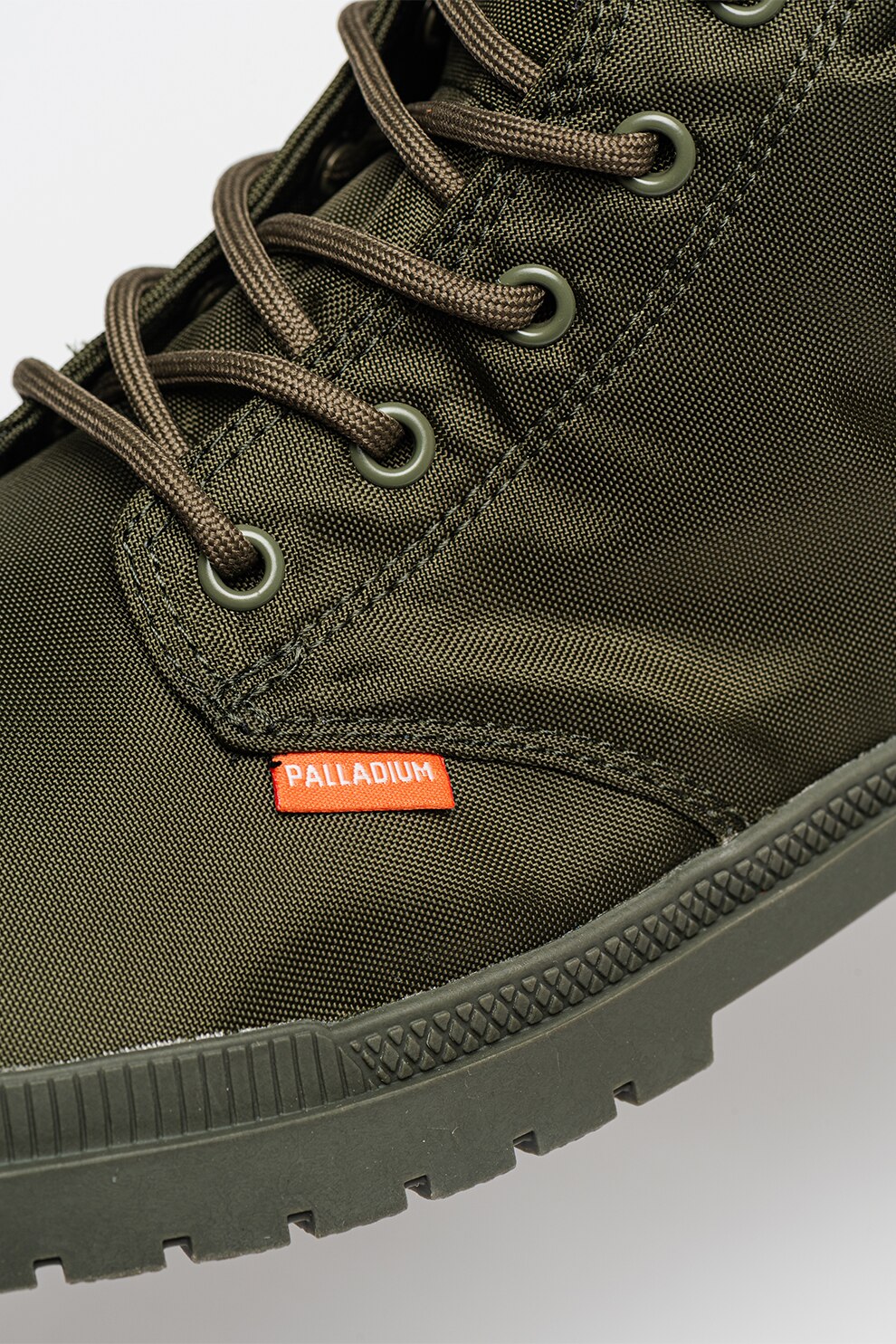 Palladium, Pantof sport high-cut Pampa, Verde militar, 44 - eMAG.ro