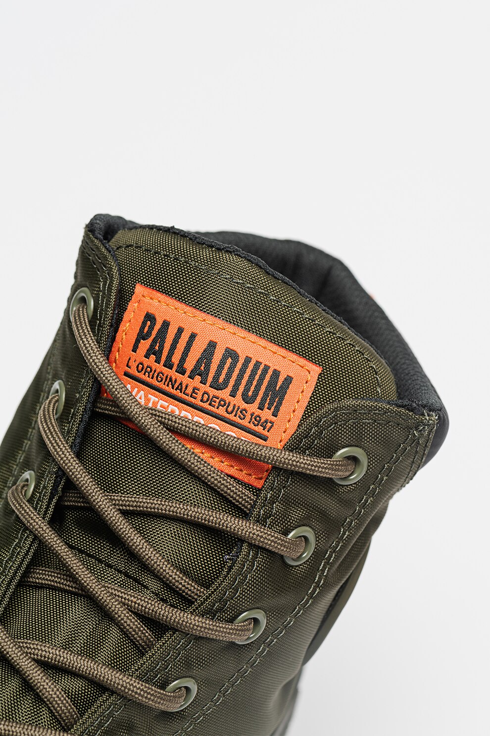 Palladium, Pantof sport high-cut Pampa, Verde militar, 44 - eMAG.ro