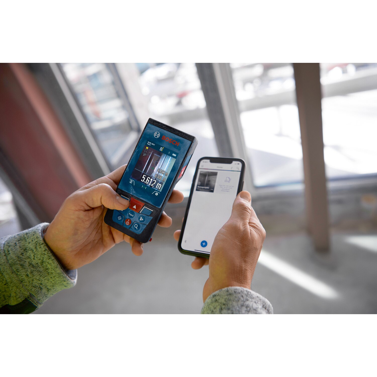 Telemetru laser Bosch 0601072Y00, 100 m domeniu maxim masurare, +/-1.5 ...