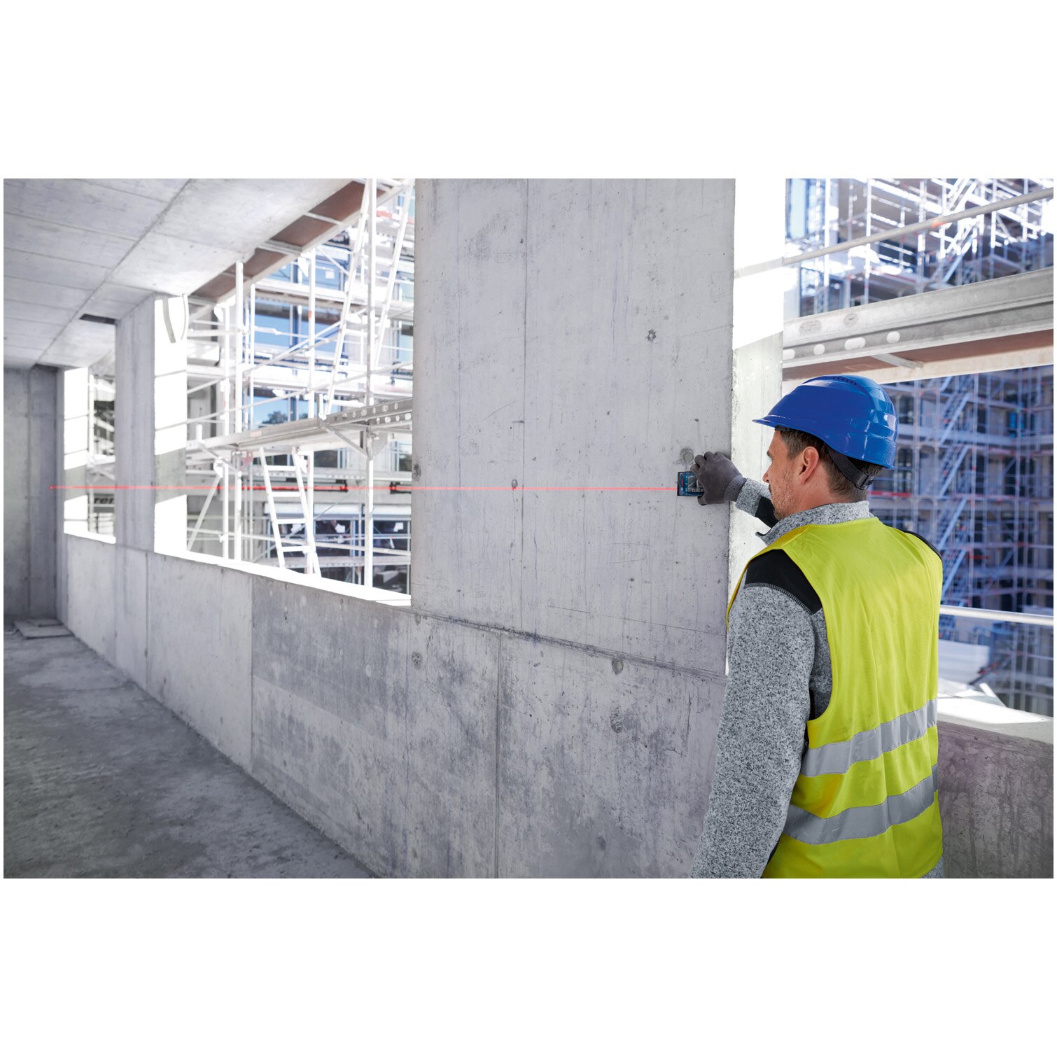 Telemetru laser Bosch 0601072Y00, 100 m domeniu maxim masurare, +/-1.5 ...