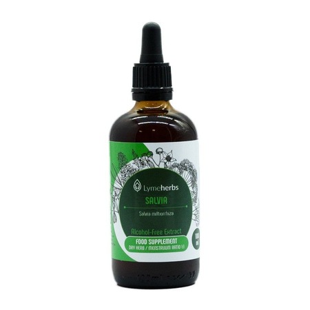Extract de radacina de salvie rosie fara alcool 1:1, Lymeherbs, 100 ml ...