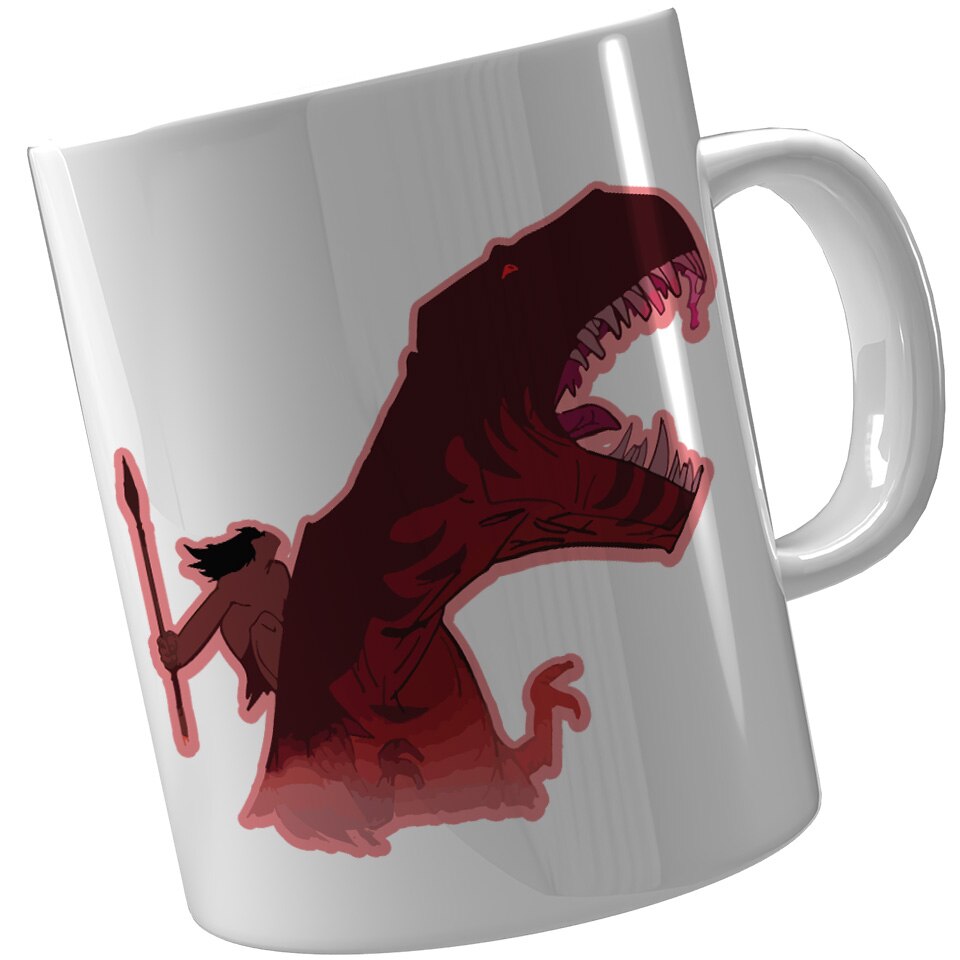 Cana Primal Omul Primitiv Lupi Carnivori Desene Animat Preistorie, alba ...