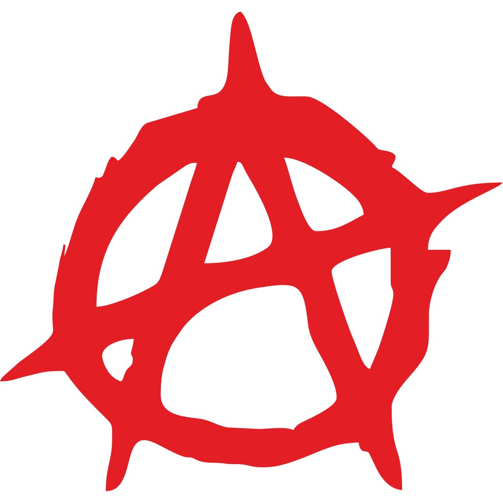 Sticker auto Anarchy, Rosu, 20 cm - eMAG.ro