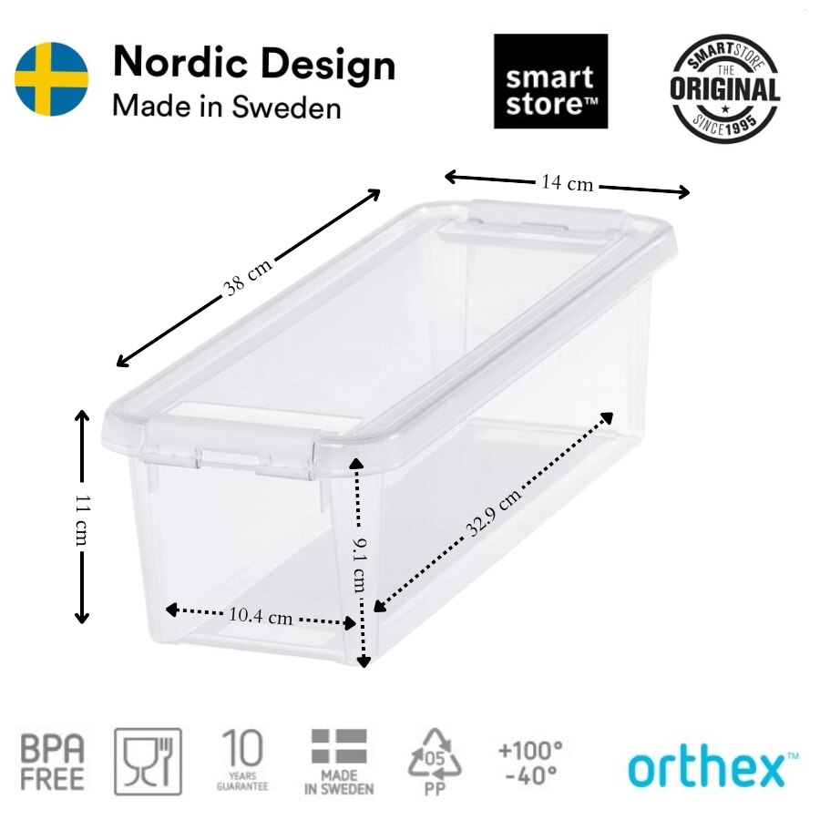 Doboz fedővel, SmartStore Home4, 38x14x11 cm - eMAG.hu