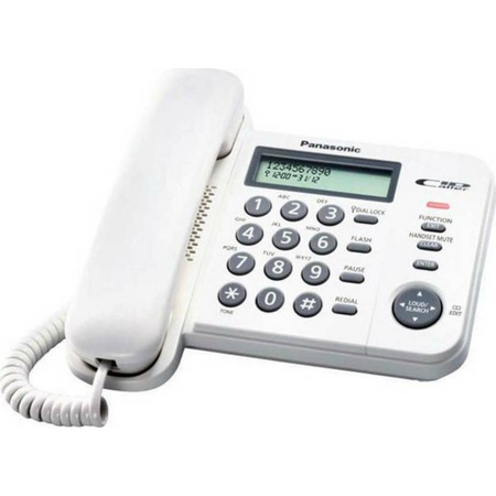 Telefon de birou cu fir, Panasonic, KX-TS560, Alb - eMAG.ro