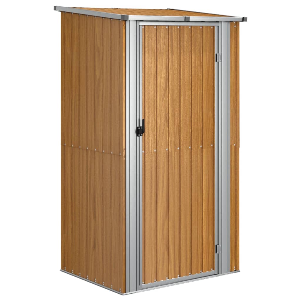 Sopron de gradina vidaXL, maro, 118,5x97x209,5 cm, otel zincat - eMAG.ro