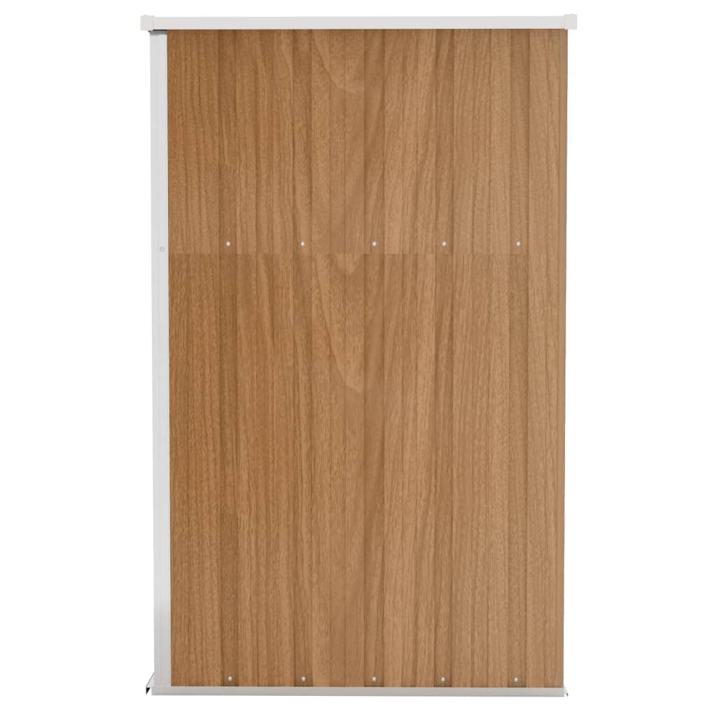 Sopron gradina/montaj perete vidaXL, maro, 118x100x178cm, otel ...