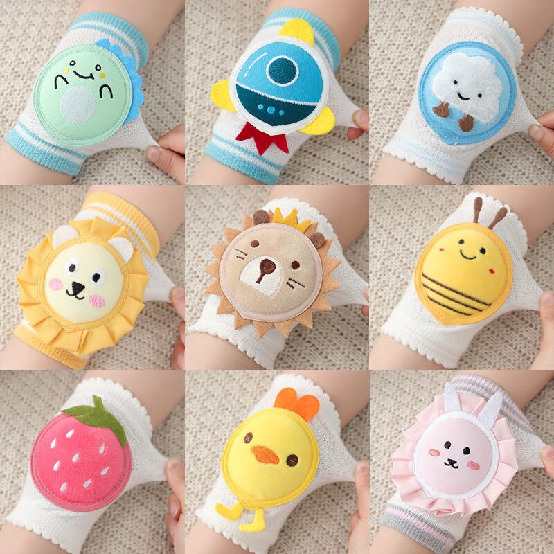 Set de genunchiere pentru copii, Bumbac, 1-5 ani, model de pui - eMAG.ro