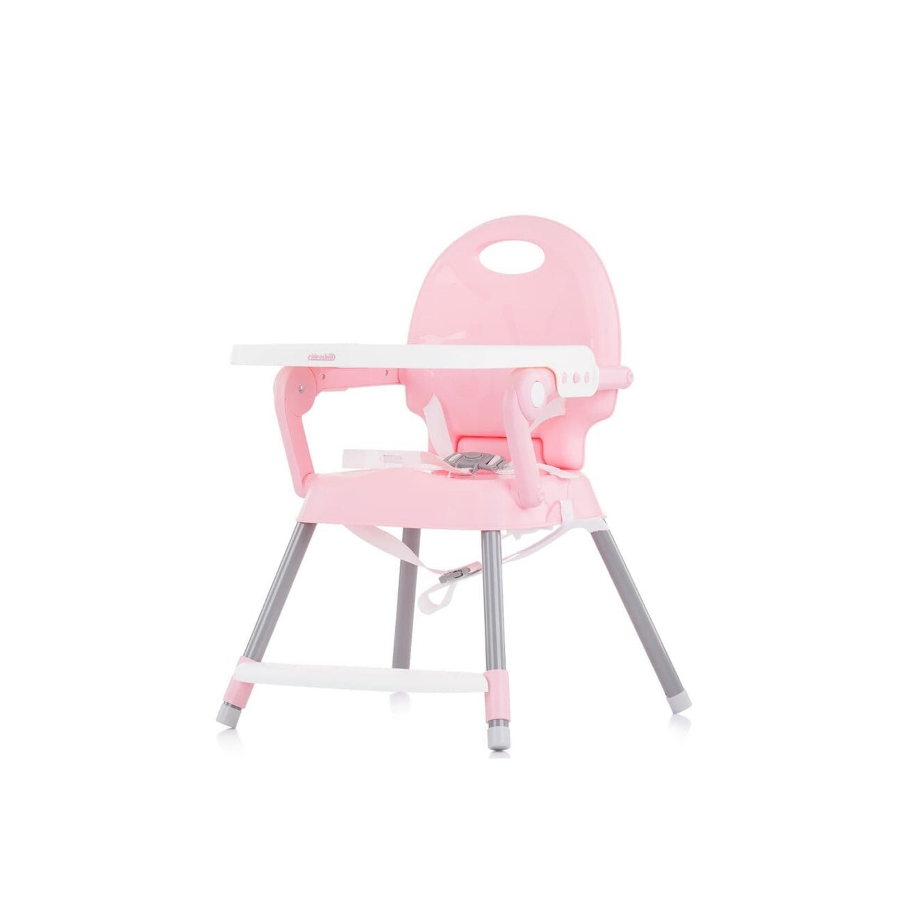 Scaun de masa inalt 3 in 1 pentru copii, roz, 80 cm - eMAG.ro