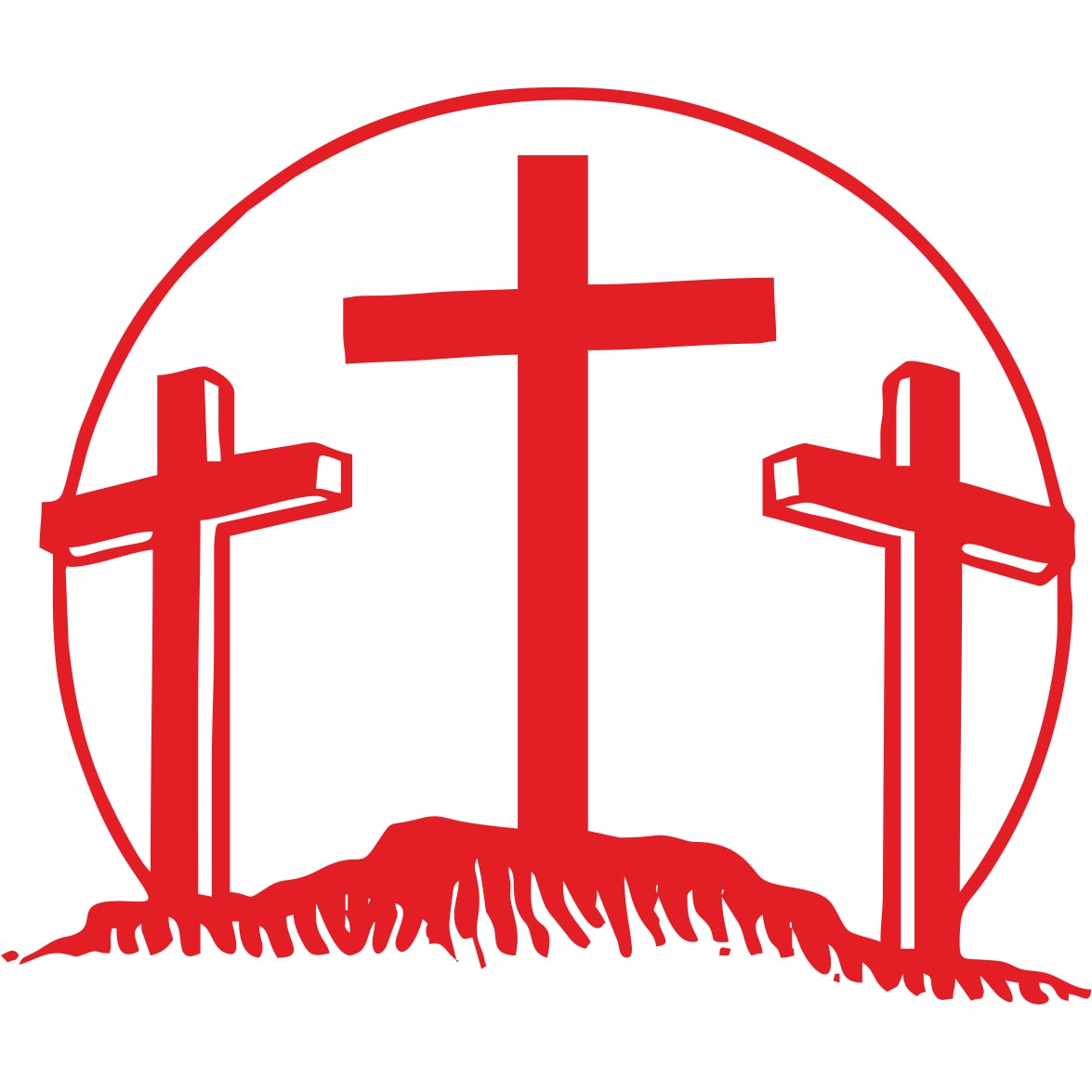 Sticker auto Crucifiction, Rosu, 20 cm - eMAG.ro