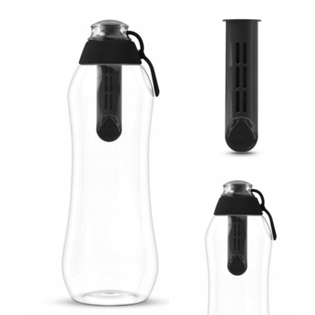 Set filtru cu sticla, Dafi, Plastic, Transparent/Negru, 0.5 L - eMAG.ro