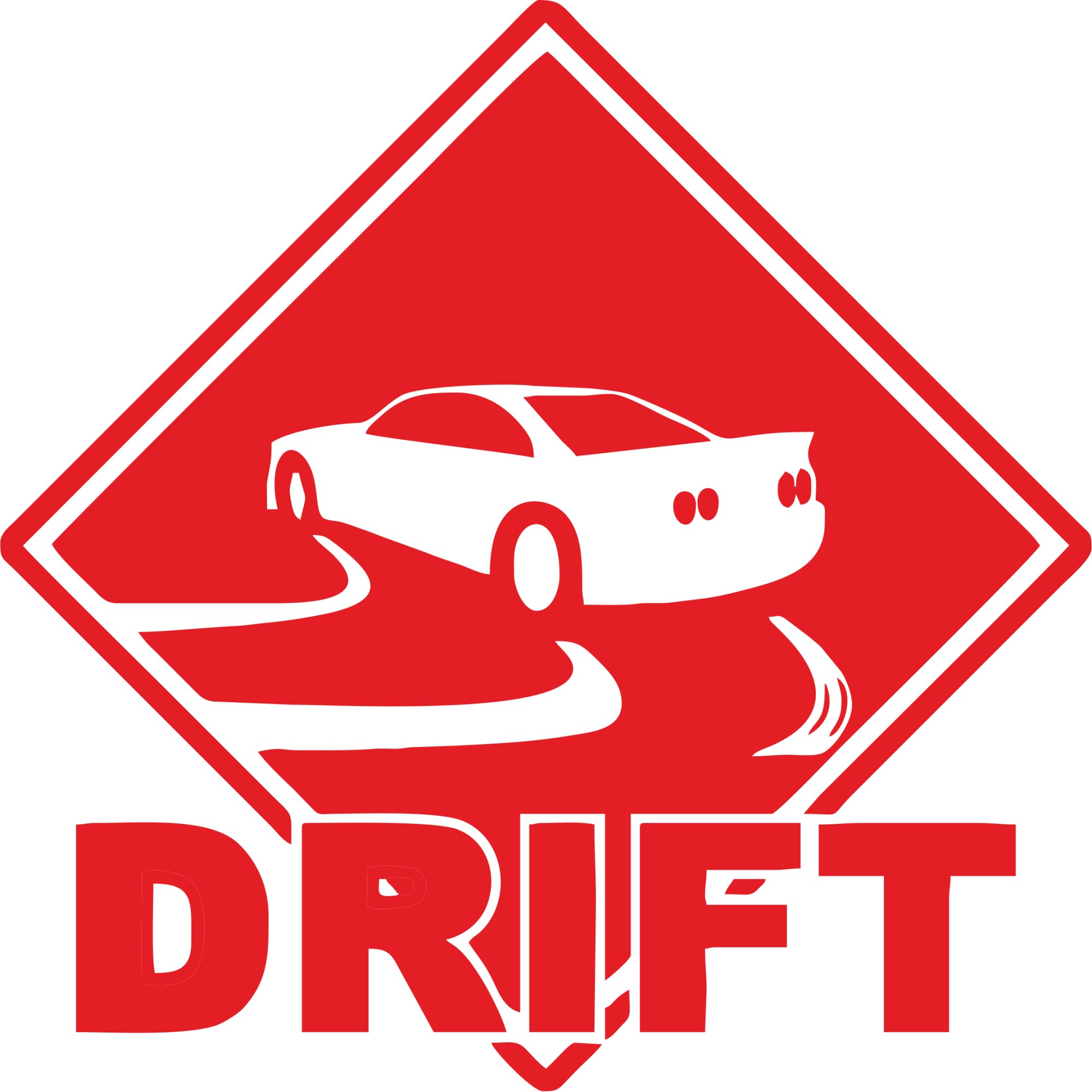 Drift Sign autómatrica, piros, 20 cm - eMAG.hu