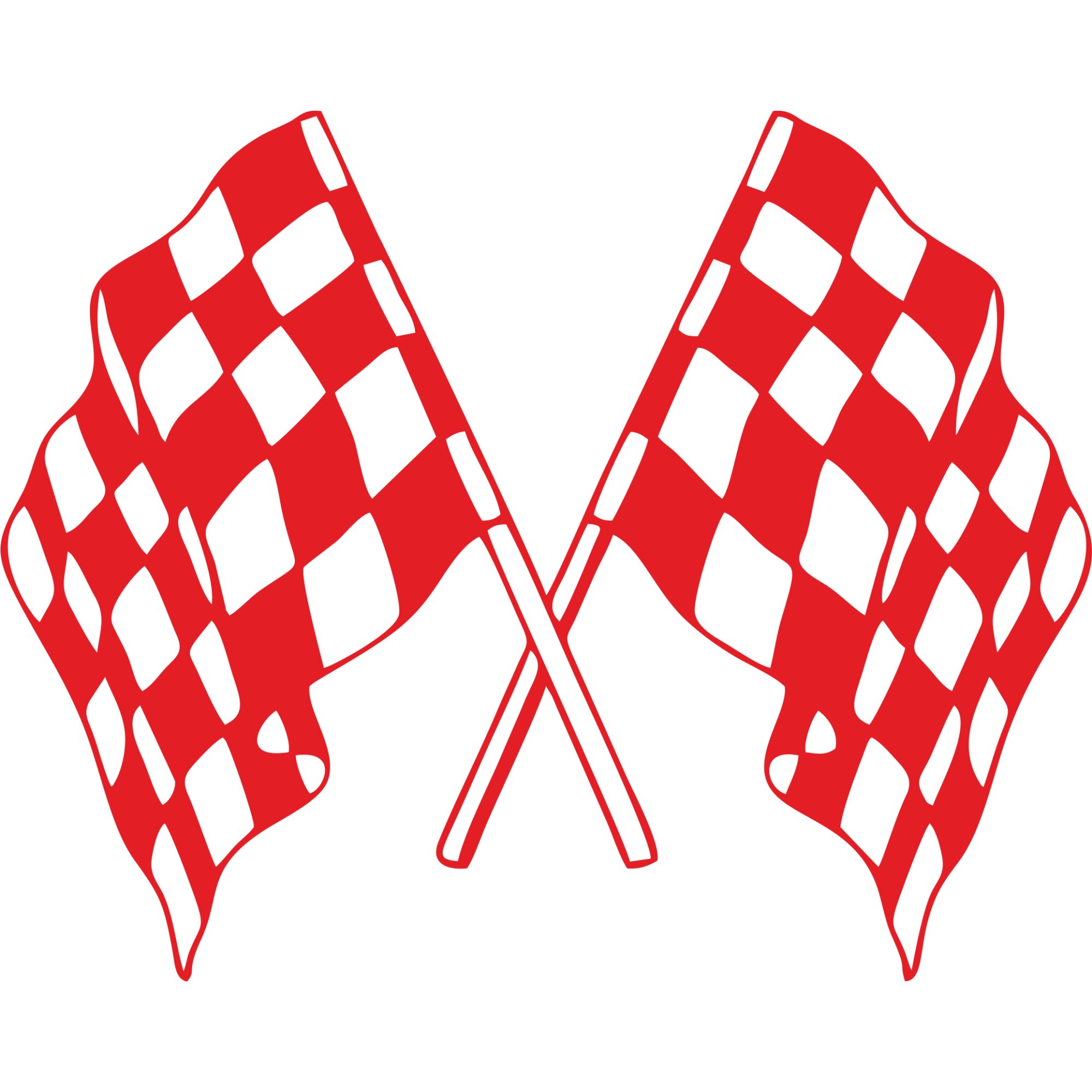 Sticker auto Finish Flags, Rosu, 30 cm - eMAG.ro