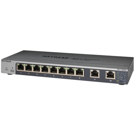 Netgear GS110EMX 8 Ports Manageable Ethernet Switch (GS110EMX-100PES ...