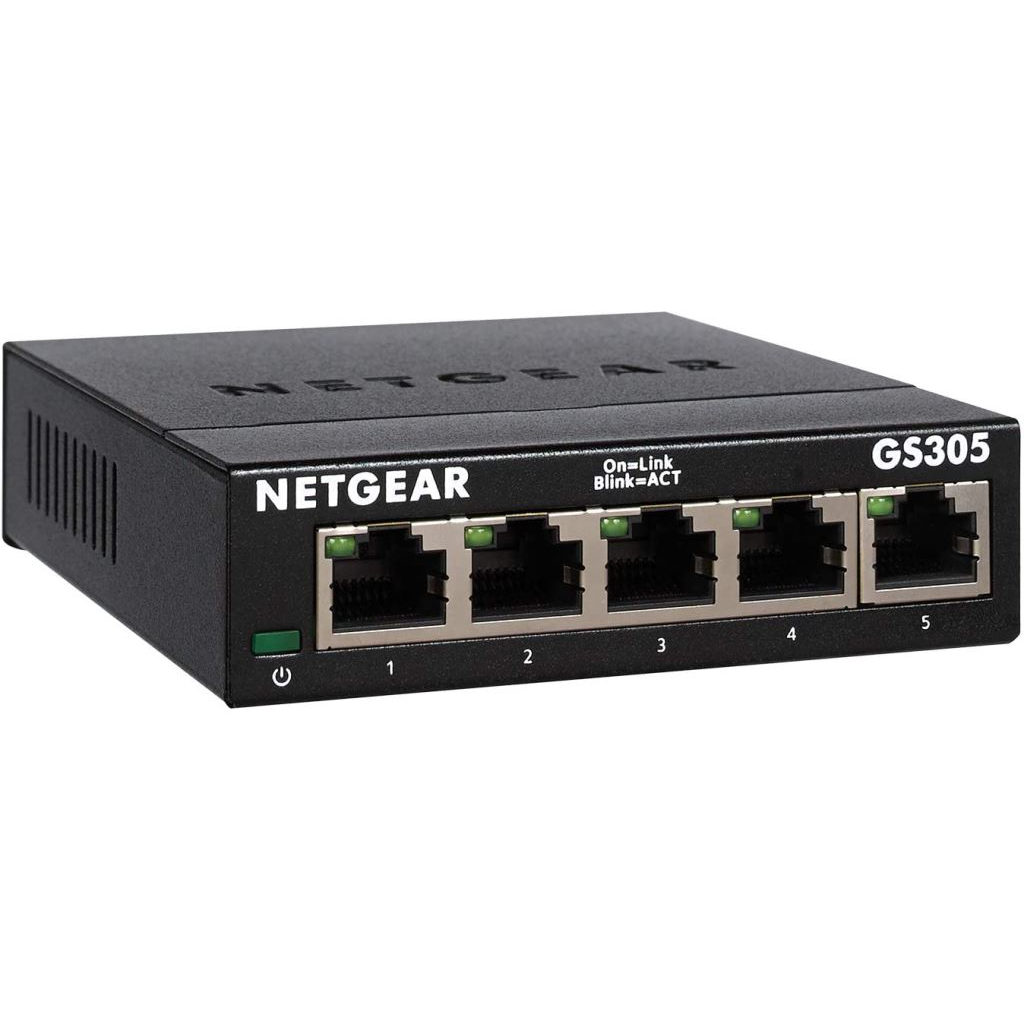 Netgear GS305 5 Port Gigabit Ethernet Unmanaged Switch, 215722, Switch ...