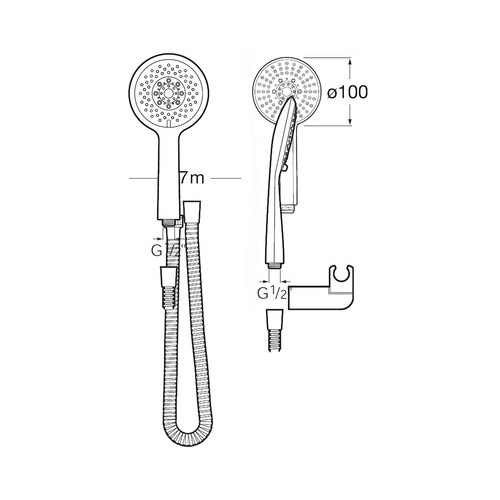 Set dus Stella, para dus 3 functii, crom - eMAG.ro