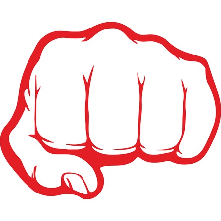 Sticker auto Fist Bump, Rosu, 20 cm - eMAG.ro