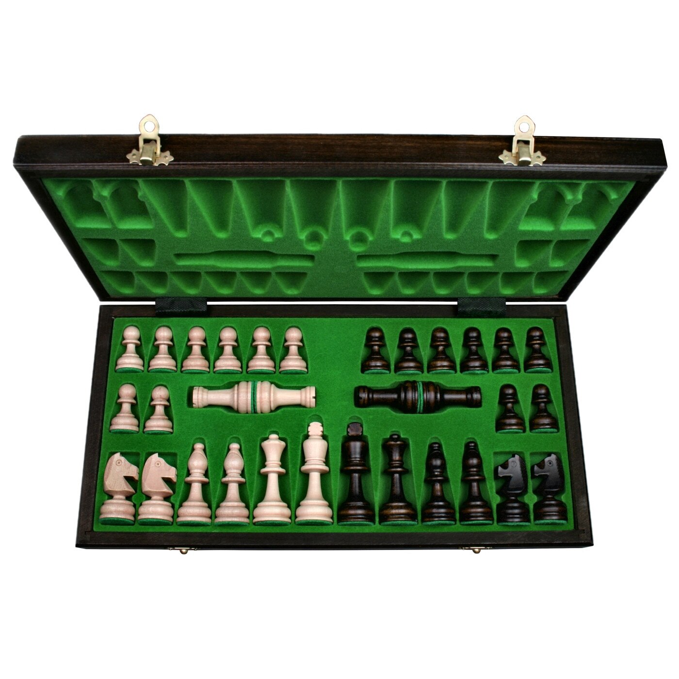 Set de sah turneu 4, Realizat manual, Lemn - eMAG.ro