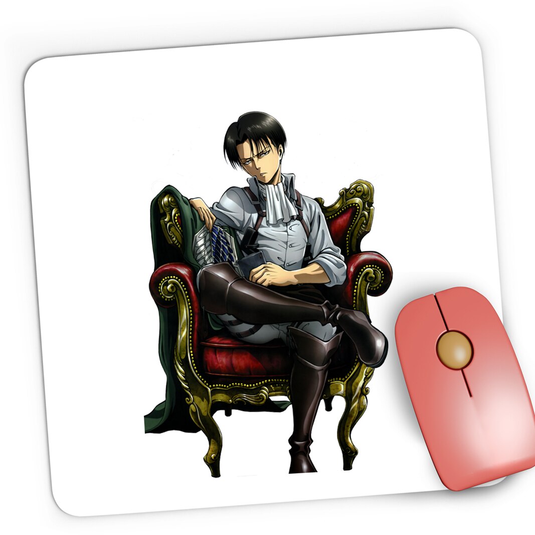 Mousepad Gaming Attack on Titan Levi Cosplay Manga Fanart Tron Gamer ...