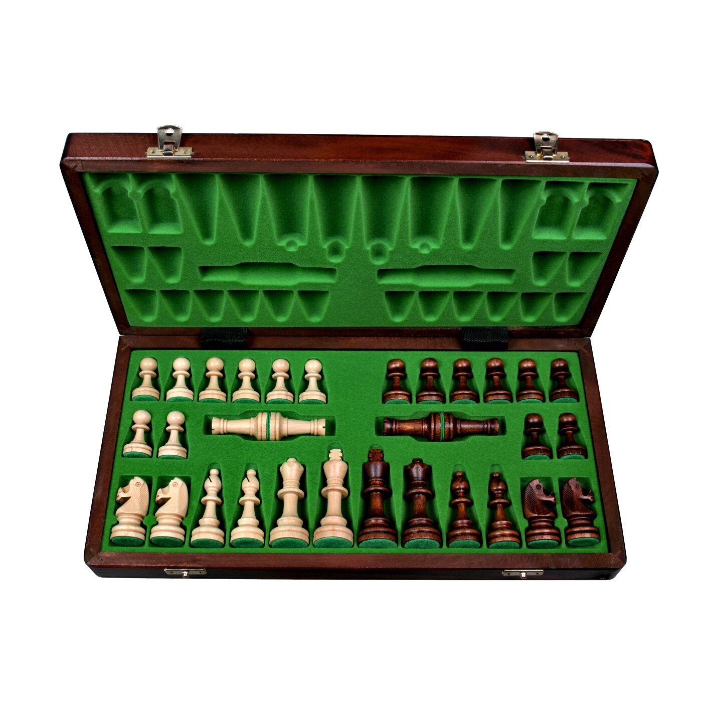 Set turneu de sah 4 Jupiter, Realizat manual, Lemn - eMAG.ro