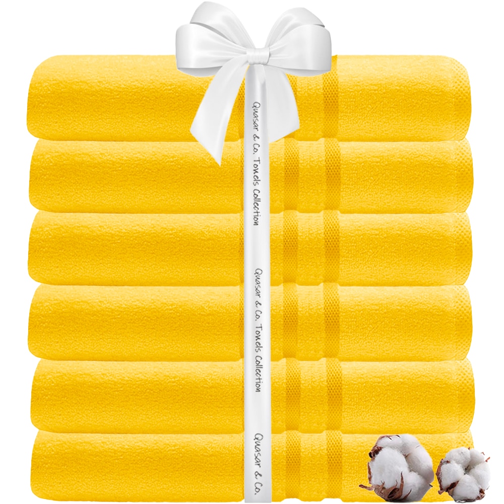 Set 6 prosoape baie Quasar & Co.®, 100% bumbac, 450 g/mp, 70 x 140 cm ...