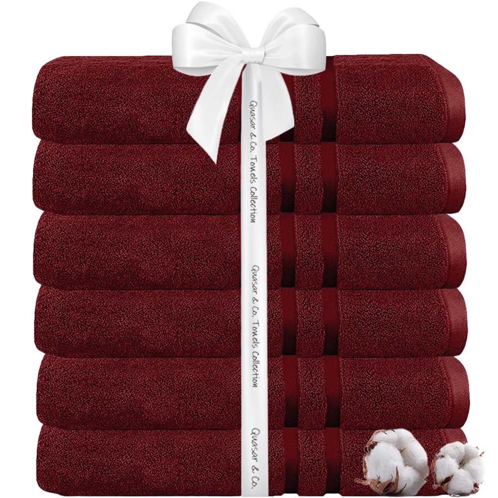 Set 6 prosoape baie Quasar & Co.®, 100% bumbac, 450 g/mp, 70 x 140 cm ...