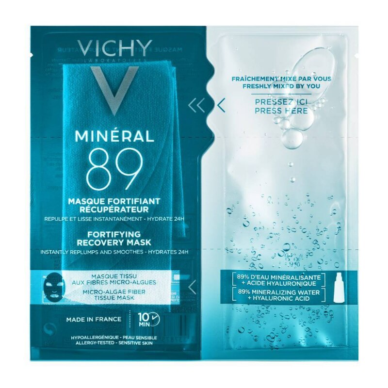 Masca reparatoare cu apa termala, Vichy, Cu acid hialuronic, 29g - eMAG.ro