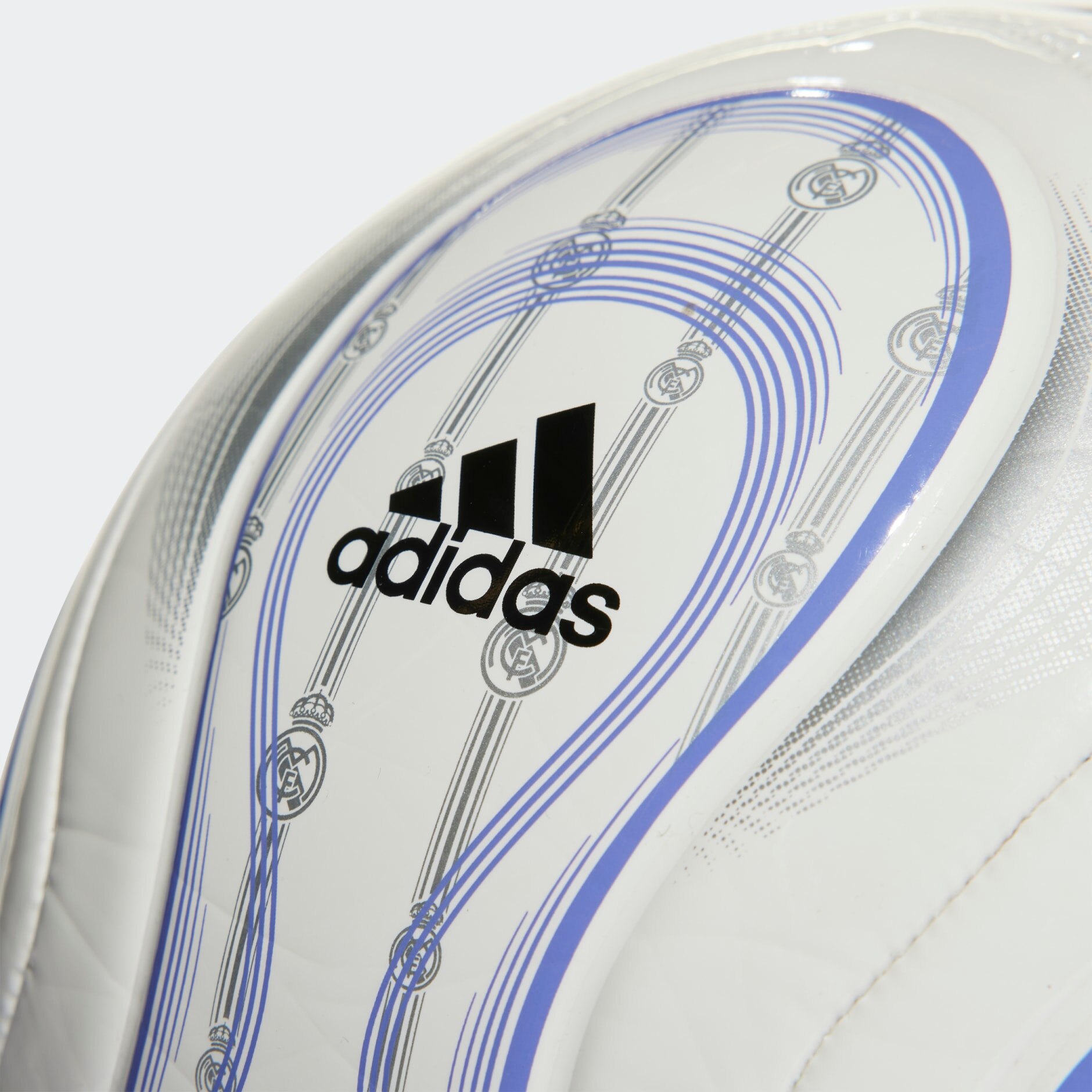 Minge fotbal Adidas RM CLUB HOME, marime 5, Alb/Gri - eMAG.ro