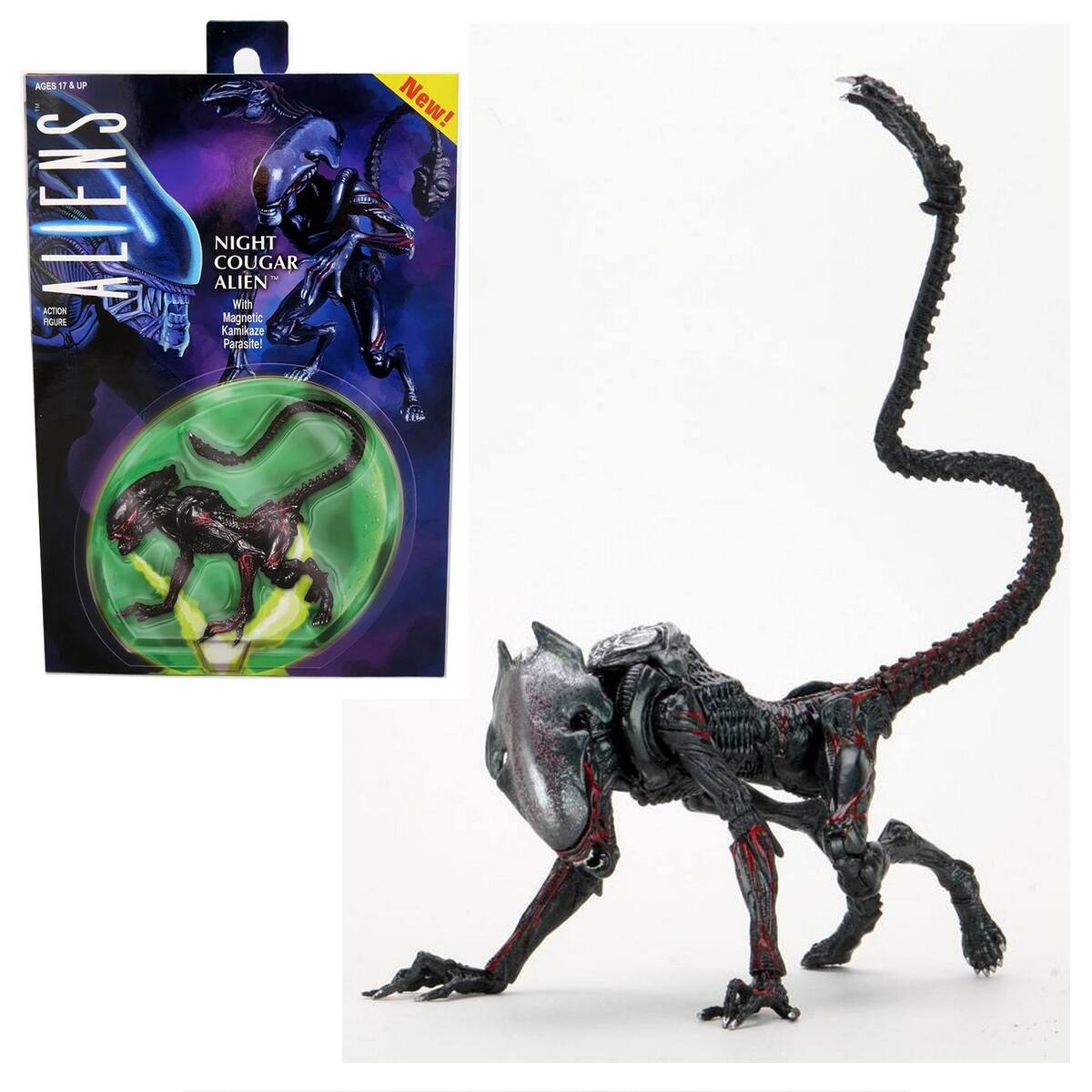 Night Cougar Alien With magnetic Kamikaze Parasite! "Aliens" akcion ...