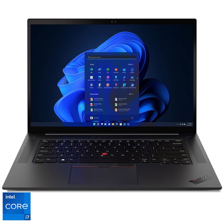 Лаптоп Lenovo ThinkPad X1 Extreme Gen 5, Intel® Core™ i7-12800H, 16 ...