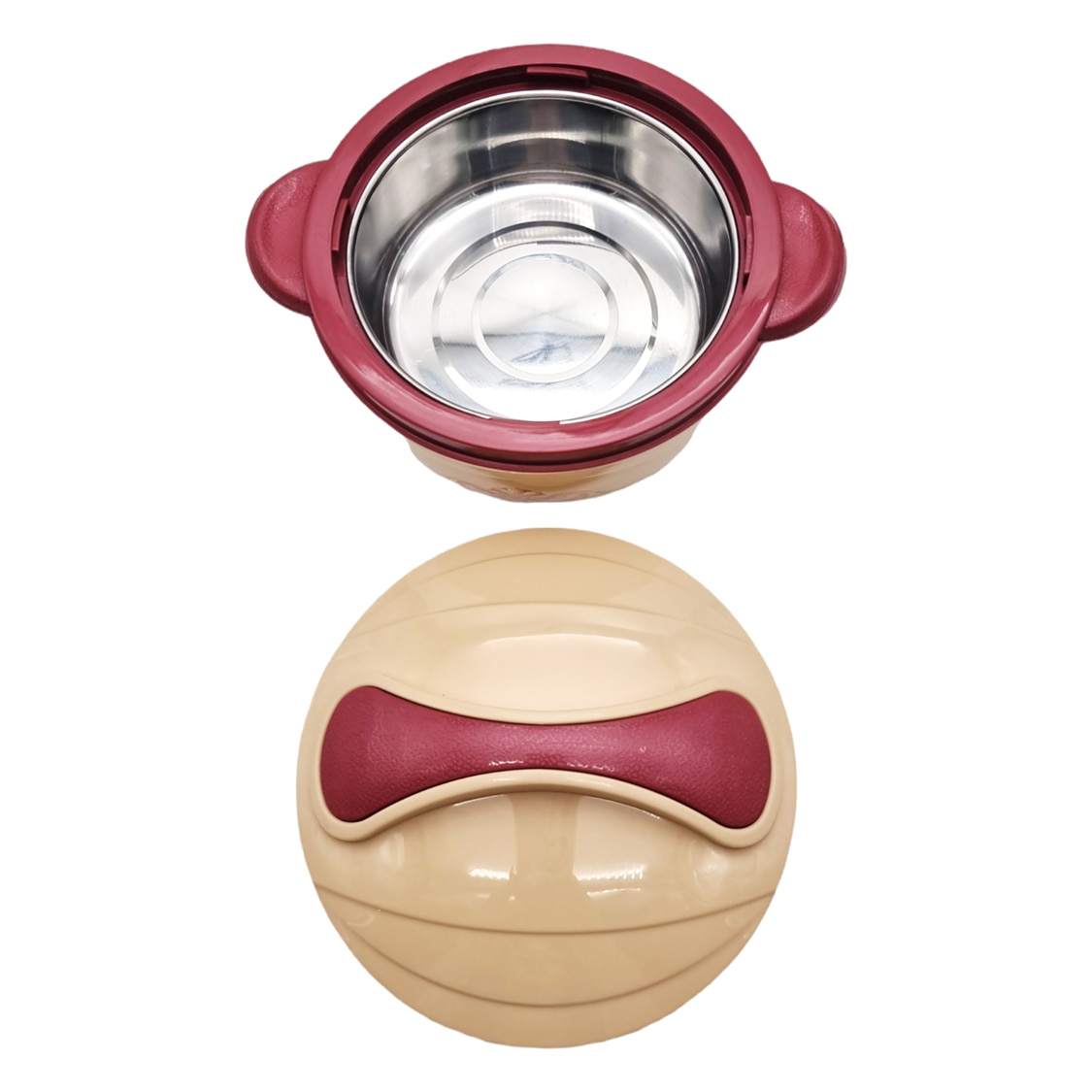 Комплект 4 термо тенджери, бежово-кафяви, 3 л, 2 л, 1 л, 0.6 л - eMAG.bg