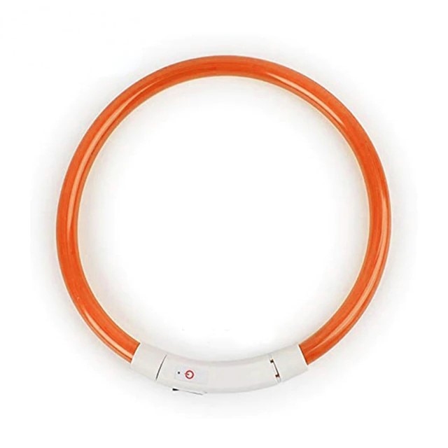 Zgarda cu LED, Zola®, pentru caini/pisici, incarcare prin USB, 3 moduri ...