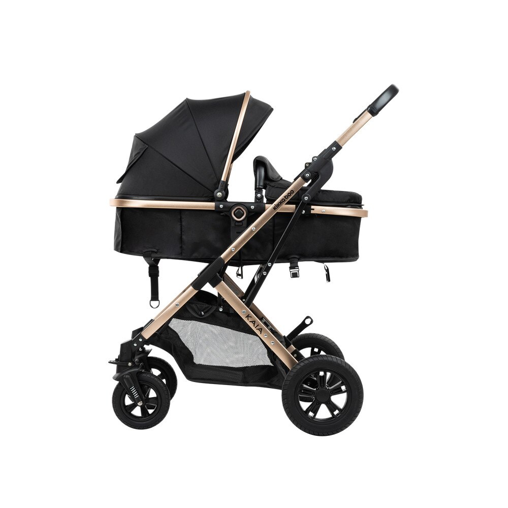 Carucior transformabil KikkaBoo 3 in 1 Kaia Black - eMAG.ro