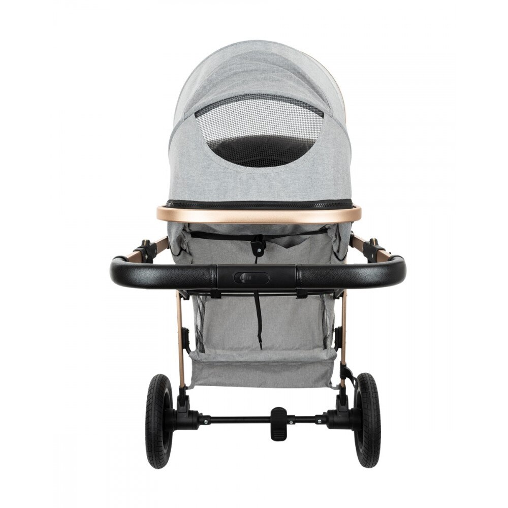 Carucior transformabil KikkaBoo 3 in 1 Kaia Light Grey - eMAG.ro