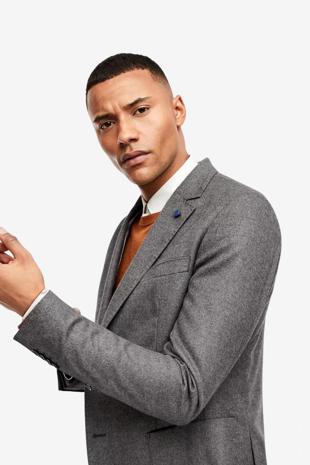 Сако с дълъг ръкав, класическа яка, мъжко с.Oliver Grey 94 EU - eMAG.bg