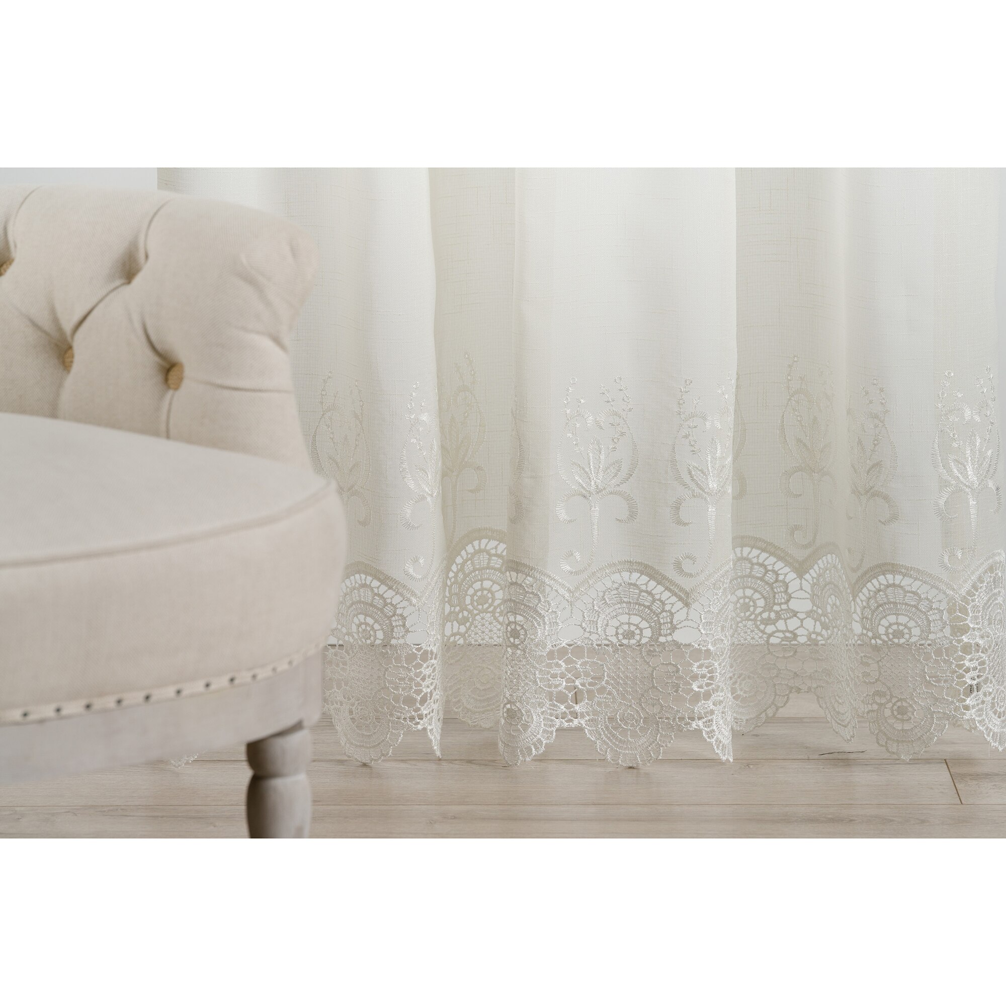 Perdea Nastia, Mendola Interior, cu rejansa, natur, 140x245 cm, crem ...