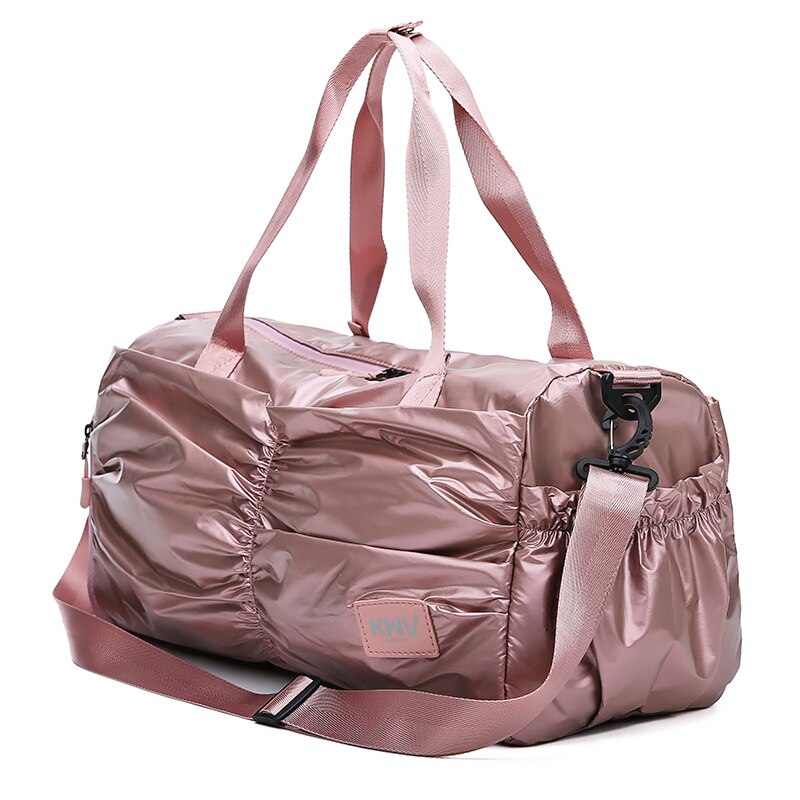 Geanta sport pentru sala cu aspect metalic, impermeabila, cu ...