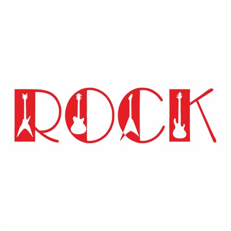 Sticker auto Rock Design, Rosu, 20 cm - eMAG.ro